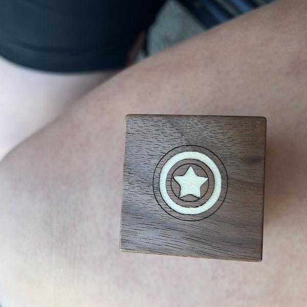 Wooden Sliding Pocket Ring Box for Angagement. Small Wood Proposal Ring ...