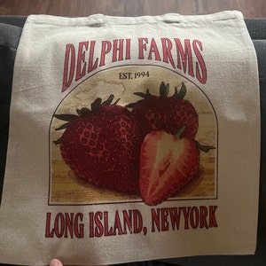 Delphi PJO Tote Bag, Delphi Strawberry Farms Tote Bag, Delphi ...