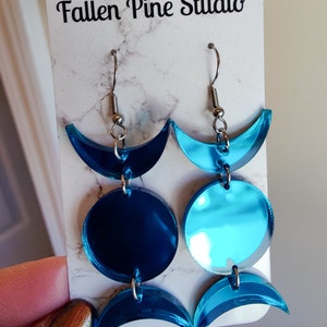 Rainy Day Clouds Acrylic Earrings Laser Cut Earrings - Etsy