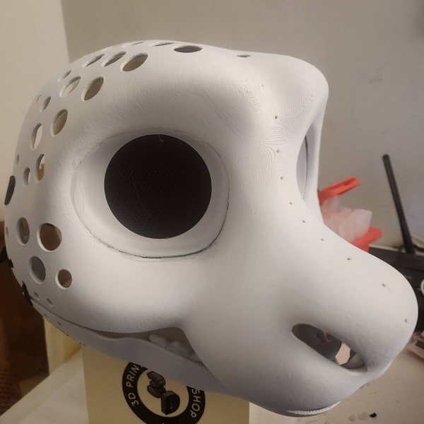 Canine Skull Dog 3D Printed Fursuit Head Base Kit - Etsy
