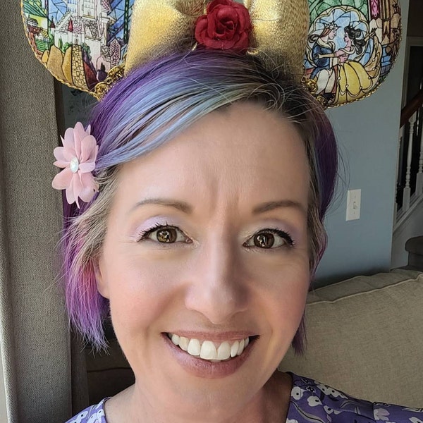 Beauty & the Beast Mouse Ears, Belle Ears, Mouse Ears, Belle, Beast ...