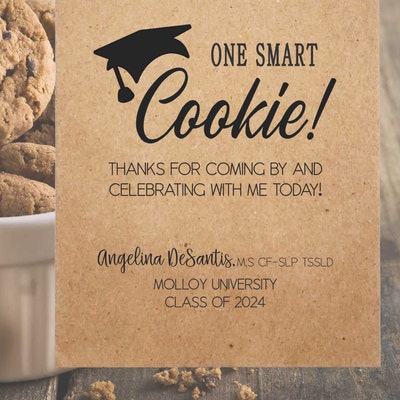 Graduation Party, Graduation Favor Bags, Class of 2024 Seniors, Cookie ...