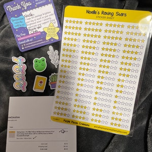 Reading Log Sticker 4.4w X 5.9h Title, Author, and Rating Columns 20 ...