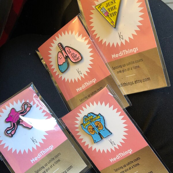 I'd Tap That Lung Pin Pulmonology / Enamel Pin / Medicine/ Medipins ...