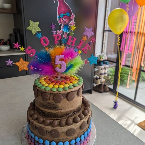 Princess Poppy Troll Cake Topper / Centre Piece - Etsy