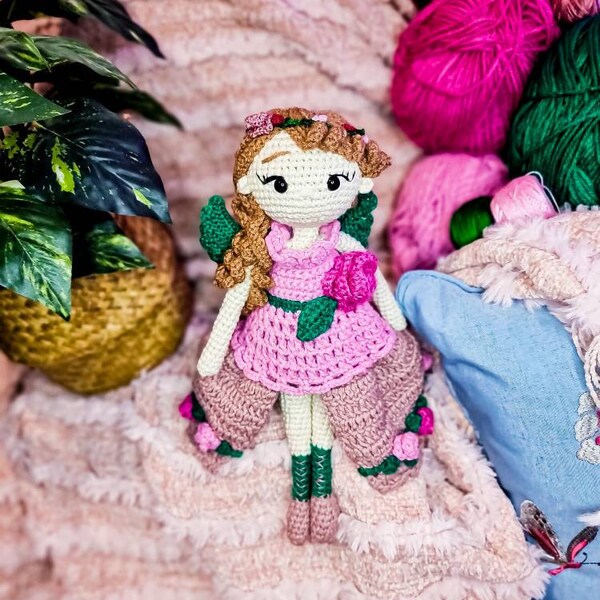 Patroon fee gehaakt poppetje, amigurumipop Isabelle het elfje (pdf ...