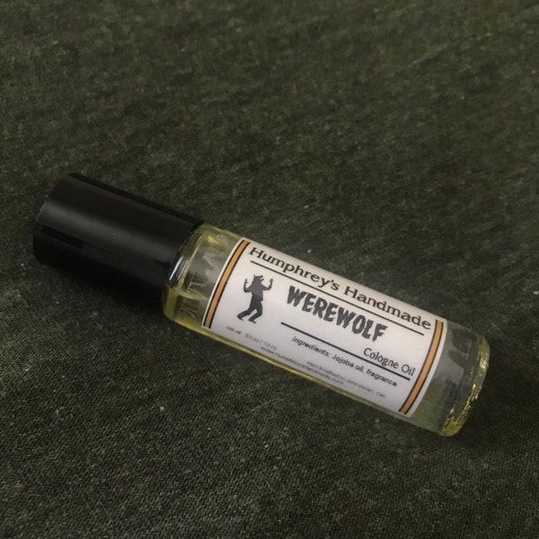 WEREWOLF Men's Cologne Oil, Roll on Cologne, Citrus, Cedar, Vetiver ...