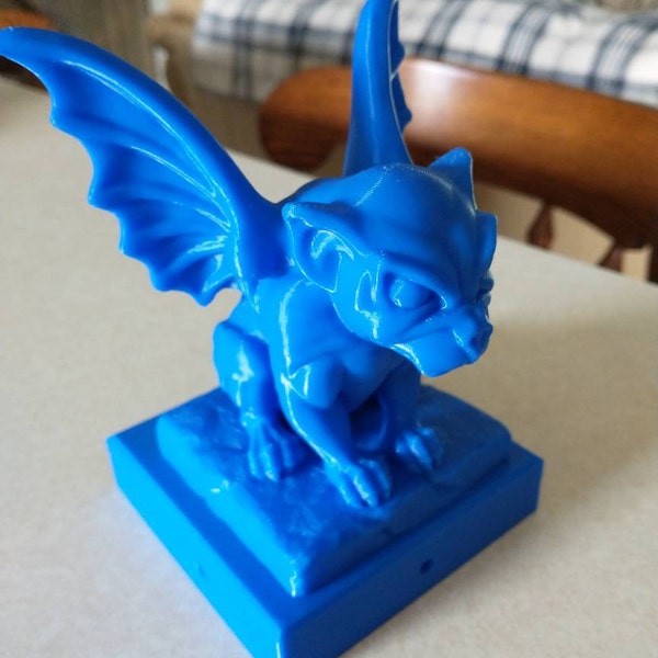 Gargoyle Fence Post Topper 4x4 PVC Vinyl or Wood - Garden Gargoyal ...