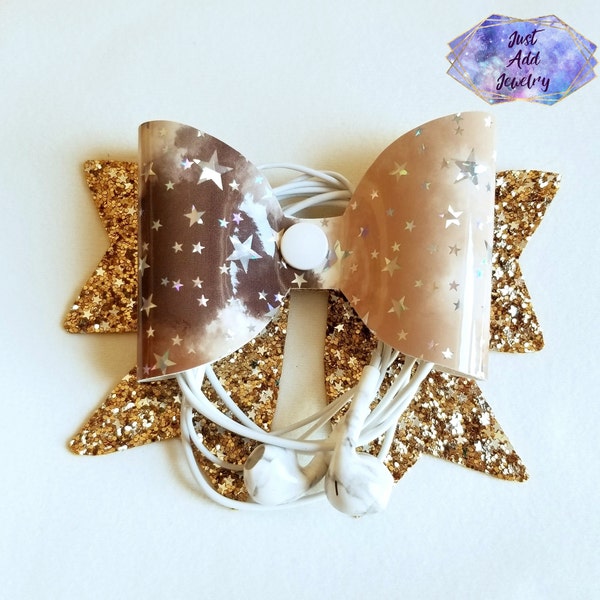 Earbud Holder SVG | Headphone Holder Template | Cord Organizer SVG ...