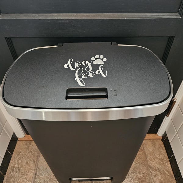 Dog Food Vinyl Decal Label Dog Food Container Decal Dog Bowl Decal Dog ...