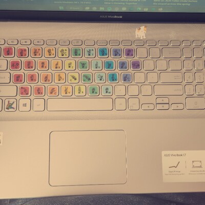 37 ASL Alphabet Keyboard Stickers Sign Language Stickers sign Language ...