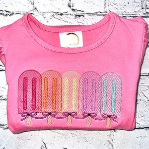 Popsicle Summer Popsicles Row of Popsicles Trio Popsicle With Bow ...