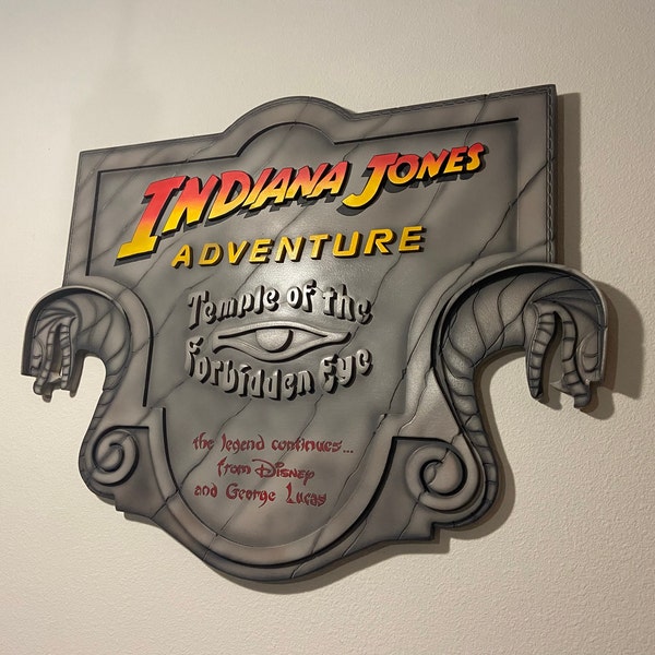 Indiana Jones Ride Inspired Replica Sign. Made to Order. - Etsy