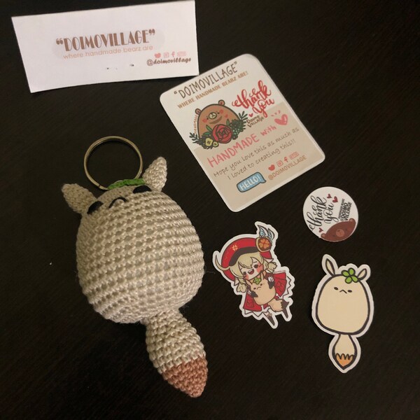 Amigurumi - GENSHIN Klee Dodoco Keyring *made2order* - Etsy