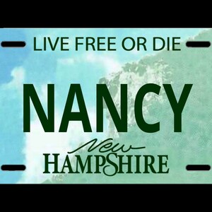 North Carolina NC License - Vanity Plate Blank Template Digital ...