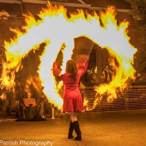 INFERNO Spiral Horns Fire Dance Headdress Equipment Flaming Costume Poi ...
