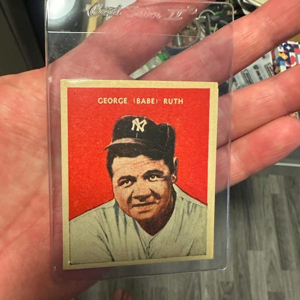 2 Card Rare 1916 M-101-4 Babe Ruth Rookie Reprint Mint Globe Back - Etsy