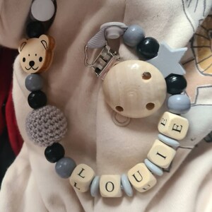 Beautiful Handmade Personalised Dummy Clip Wooden Dummy - Etsy