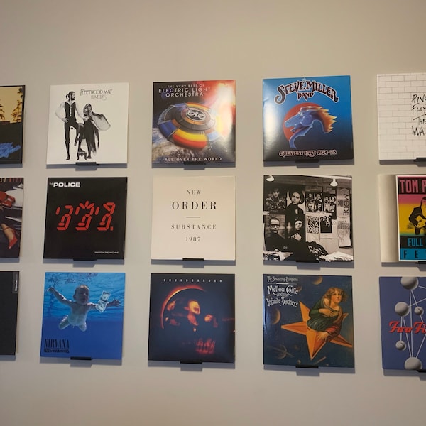 RENTER FRIENDLY Damage-free Vinyl Record Album Wall Mount | Floating ...