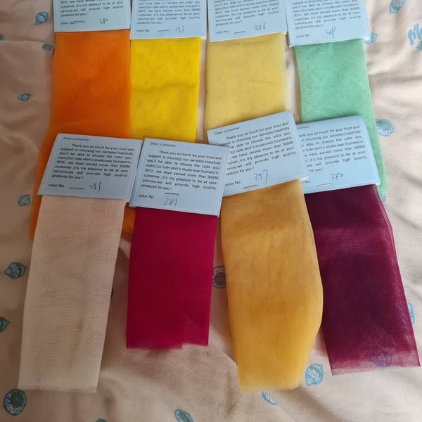 Sample of the Tulle, Color Sample of Tulle,color Card of the Tulle ...