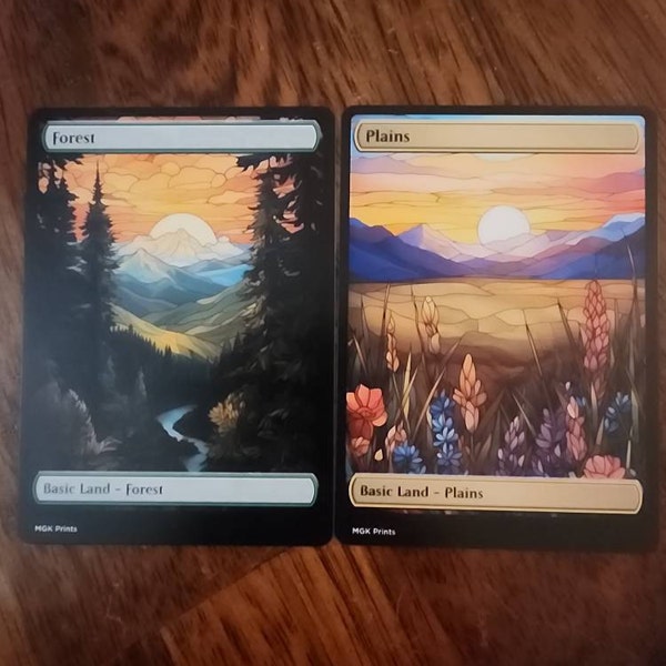 Scenic Art Trees and Sun Playmat High Quality and Detailed Art Playmat ...