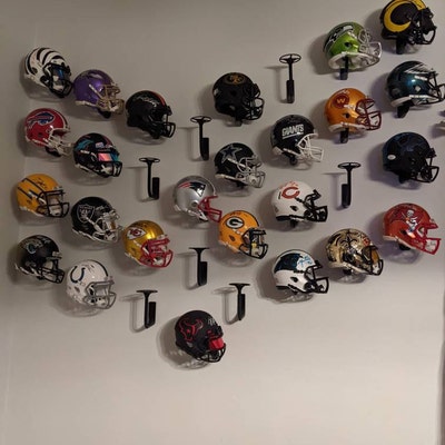 Mini Football Helmet Wall Hanger Mount - Etsy