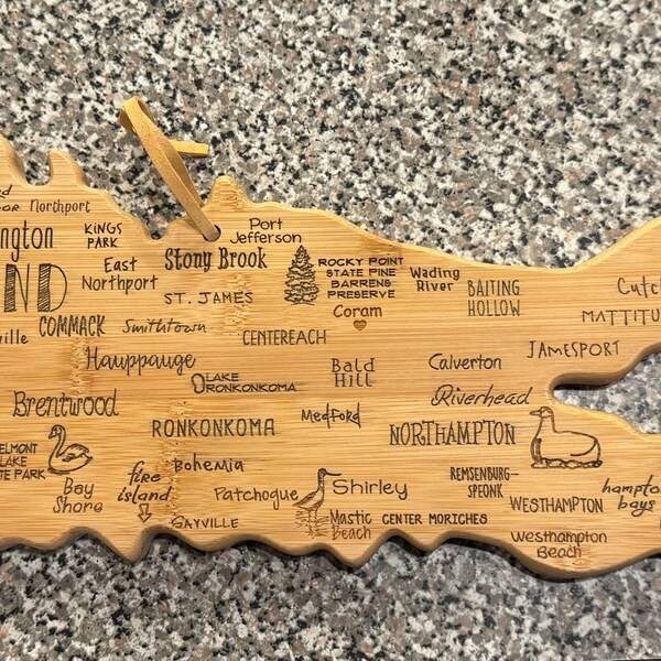 Iowa Cutting Board | Landmarks and Destinations | State Shaped ...