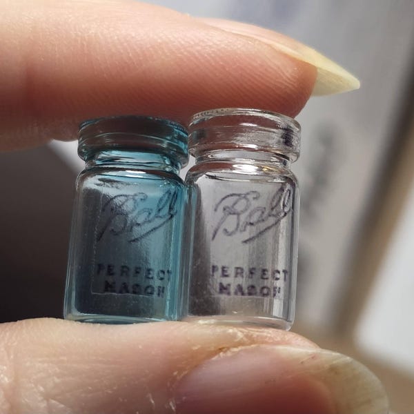 World's Tiniest Mason Jar/ Tiny Mason Jar/ Miniature Mason Jar/ Tiny ...