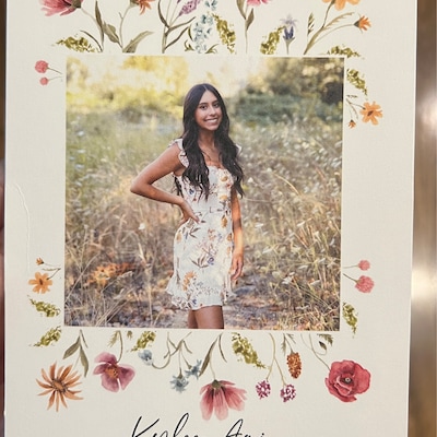 Wildflower Graduation Announcement Template Wildflower Graduation ...