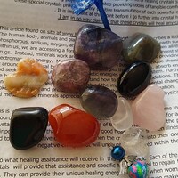 BLADDER PROBLEMS Crystal Healing Set of 7 Crystals to Support Bladder ...
