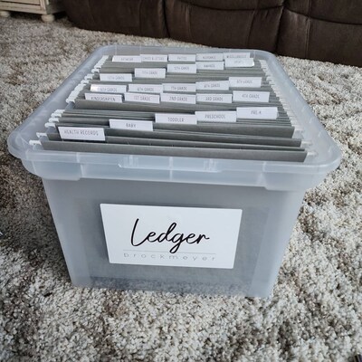 Kids Milestone Tote Kit DIY Memory Box Kit School File Box Kit Baby ...