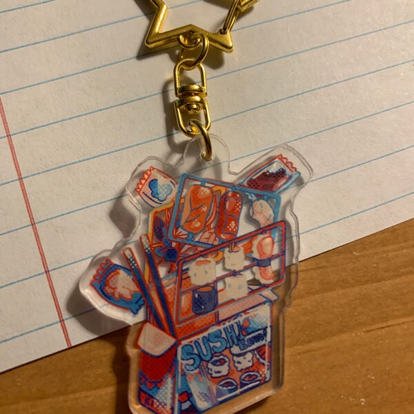 Bento Box | Acrylic Keychain |aesthetic Stickers,vinyl Decal,vaporwave ...