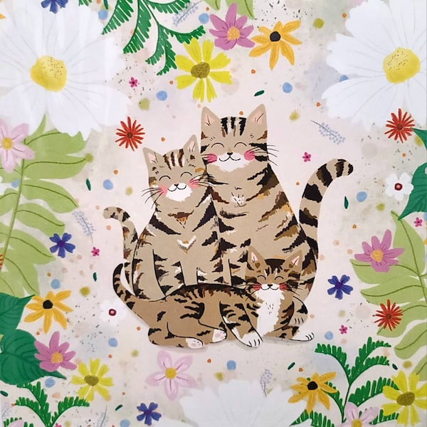 Custom Cat Print / Personalized Cat Portrait / Custom Cat Illustration ...