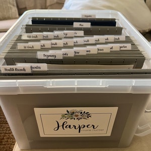 Printable Milestone Tote Labels School File Folder Labels - Etsy