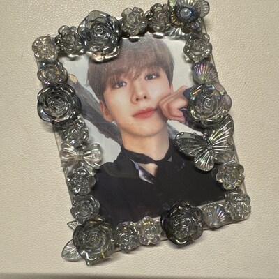 Silver and Pink Decoden Toploader - Etsy