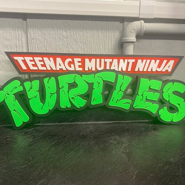 Teenage Mutant Ninja Turtles Logo TMNT Logo/shelf Display/keychain - Etsy