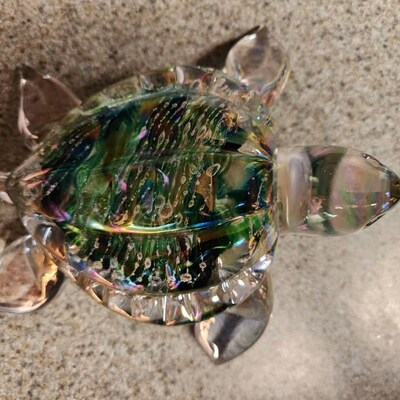 Memorial Glass Sea Shell Sculpture Cremation Ashes Pet - Etsy