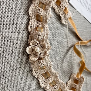 Crochet Bridal Garter Pattern DIGITAL PDF DOWNLOAD Vintage Style Lace ...