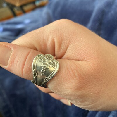 Magnolia 1951 Antique Spoon Ring Vintage Flatware Ring - Etsy