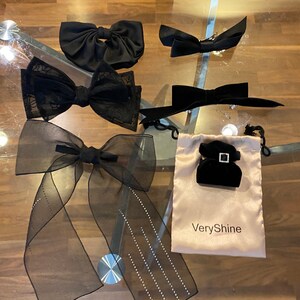 Floral Lace Drape Bow Translucent Mesh Bow Hair Accessory for - Etsy