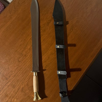 18 Inches Long Blade Sword-dragon Tooth Sword-d Guard Handle-full Tang ...