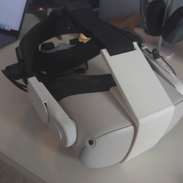 Oculus Quest 1 and Quest 2 Faceplate Head Strap Mount - Includes a 6 ...