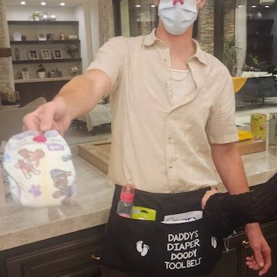Daddy Diaper Duty Tool Belt New Dad Gift Baby Shower Dad Survival Kit ...