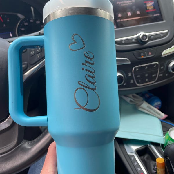 Personalized Stanley 40oz Cup, Custom Valentine's Day Gift, Monogrammed ...