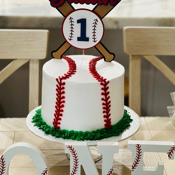 Baseball Cake Topper, Personalized Baseball Cake Topper, Baseball ...
