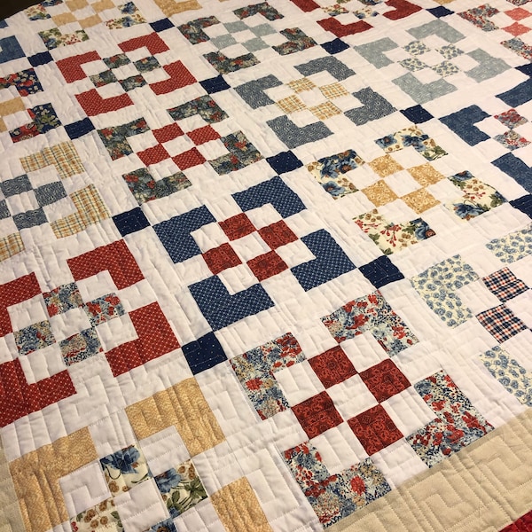 Window Box PDF Digital Quilt Pattern by Pieced Just Sew, Jelly Roll ...