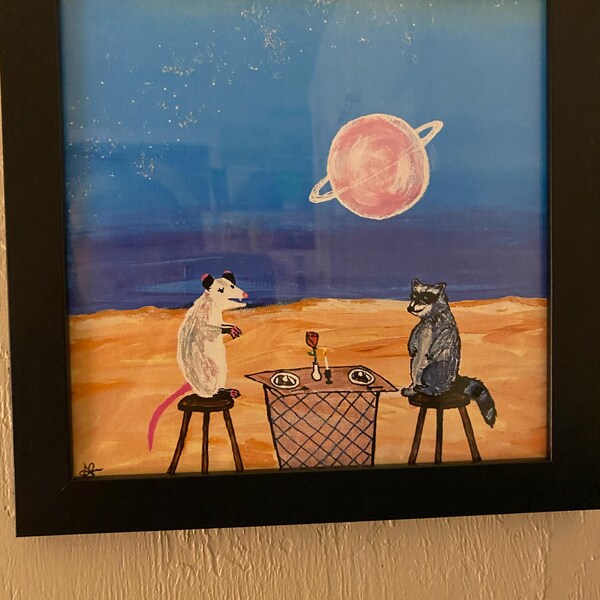 Independence Day, Opossum Aliens Pizza, 11x14 Art Print, Gloss - Etsy