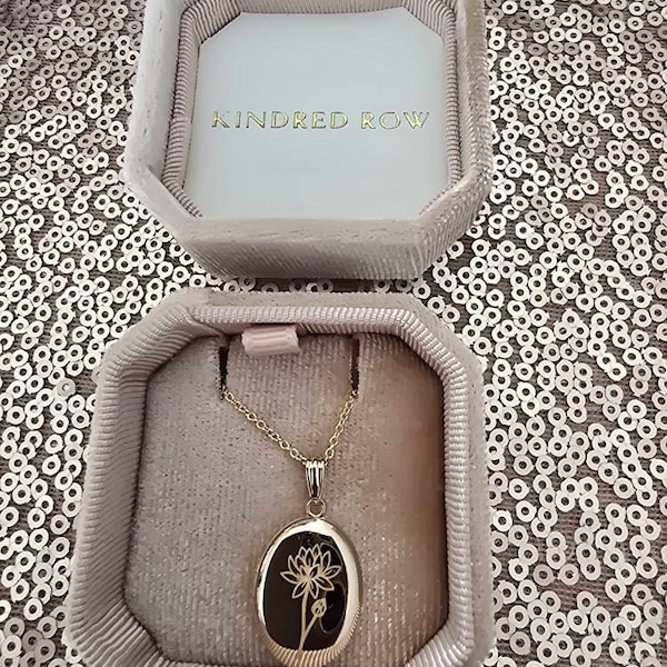 Paws Round Circle Mini Locket, Gold Filled, Silver, Minimalist ...