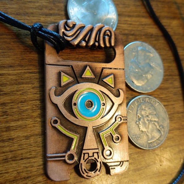 Zelda Breath of the Wild Sheikah Slate Keychain or Necklace - BOTW ...