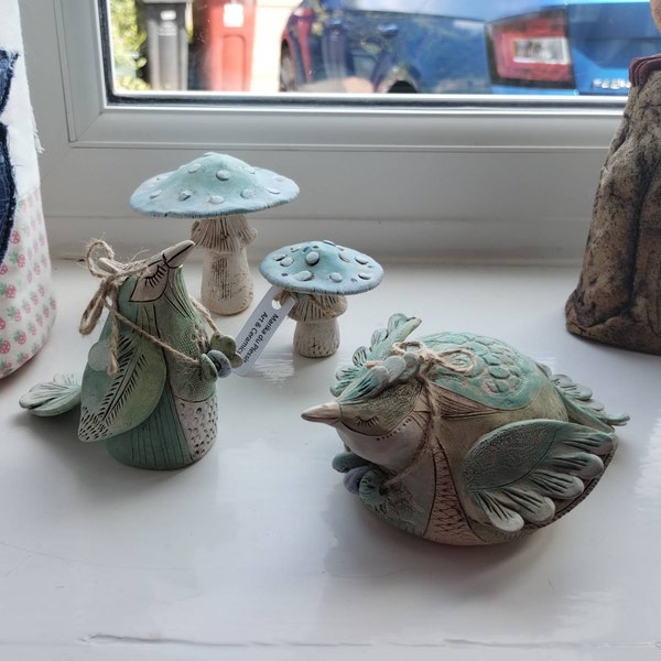 Quirky Bird Toadstool - Etsy